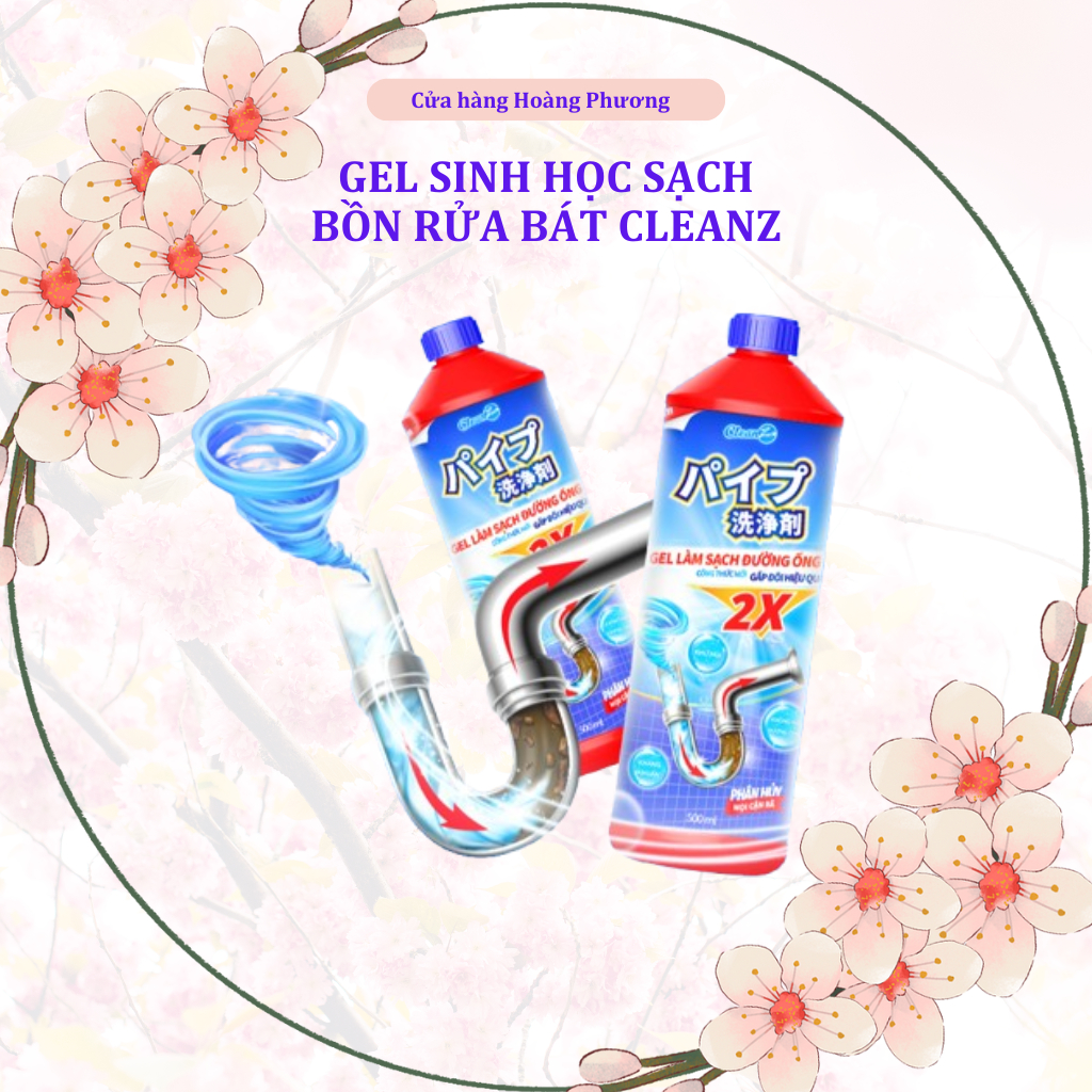 Gel sinh học sạch bồn rửa bát CleanZ - làm sạch đường ống, khử mùi hôi ...
