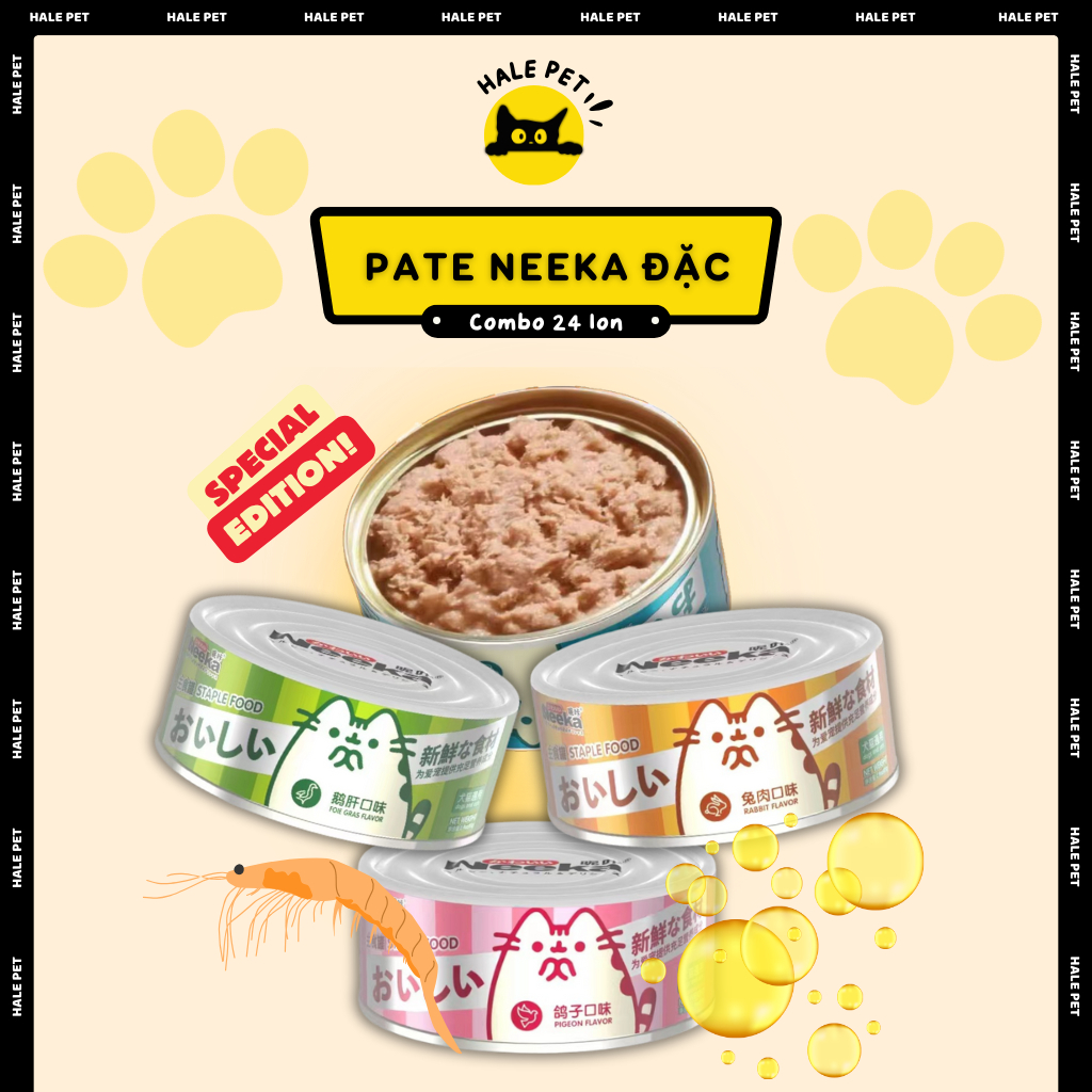 [COMBO 24 LON] Pate cho mèo Neeka Special 85g, 6 vị thịt - Pate dinh ...