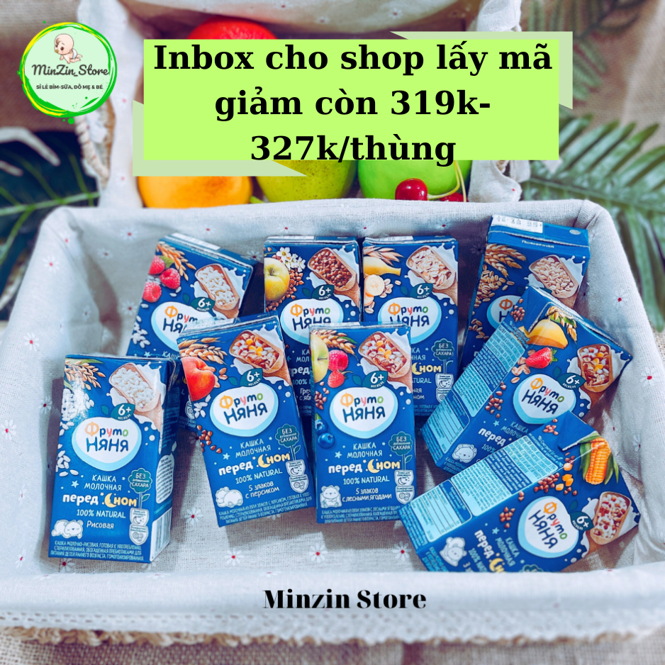 [Date T6-T9/2025] Combo 1 thùng 18 hộp sữa đêm Fruto Nga (cháo sữa Fruto) cho bé từ 6m | Shopee ...