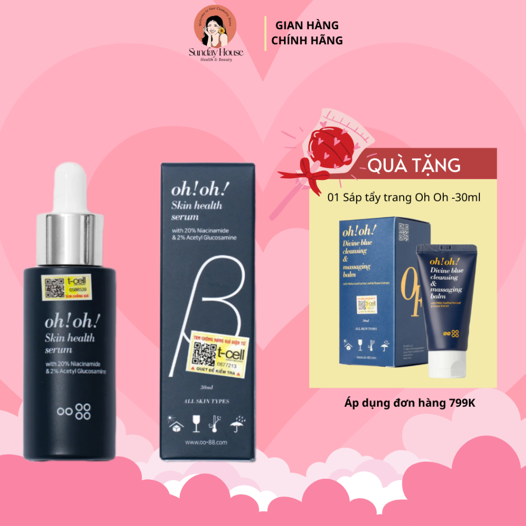 Tinh Chất oh!oh! Skin Health Serum (with 20% Niacinamide & 2% Acetyl ...