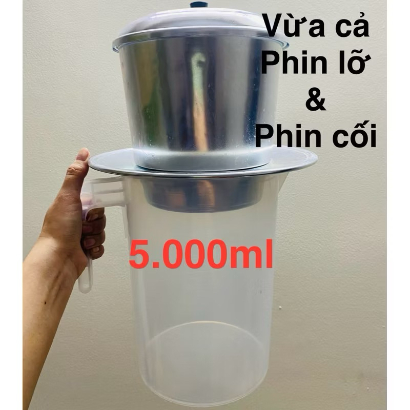 CA NHỰA LỚN (KHÔNG GỒM PHIN) BIG SIZE ĐONG ĐỊNH LƯỢNG 3.500ML / 5000ML ...