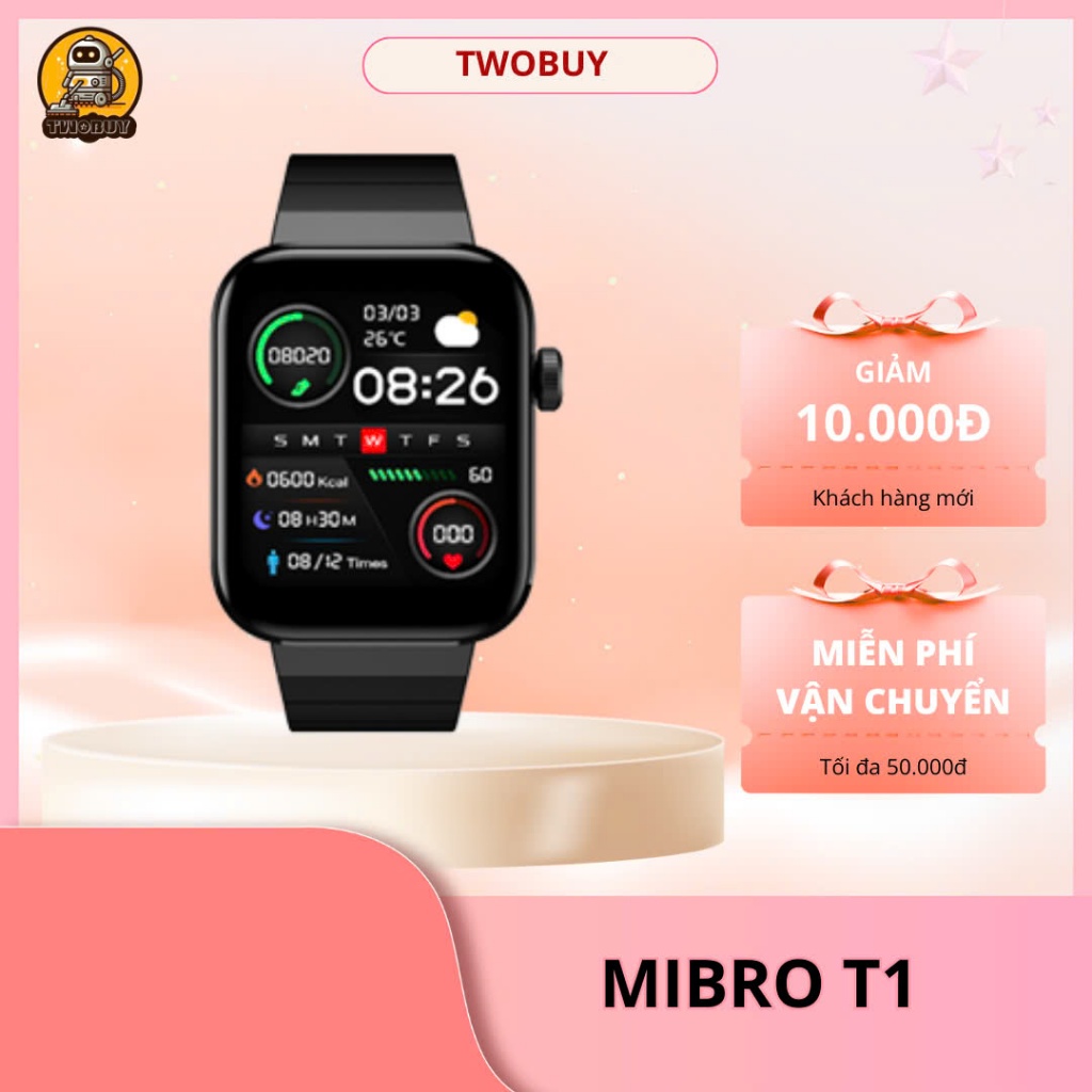 Đồng Hồ Thông Minh Mibro Watch T1 - Màn Hình 1.3 Inch Amoled Hd, Hỗ Trợ ...