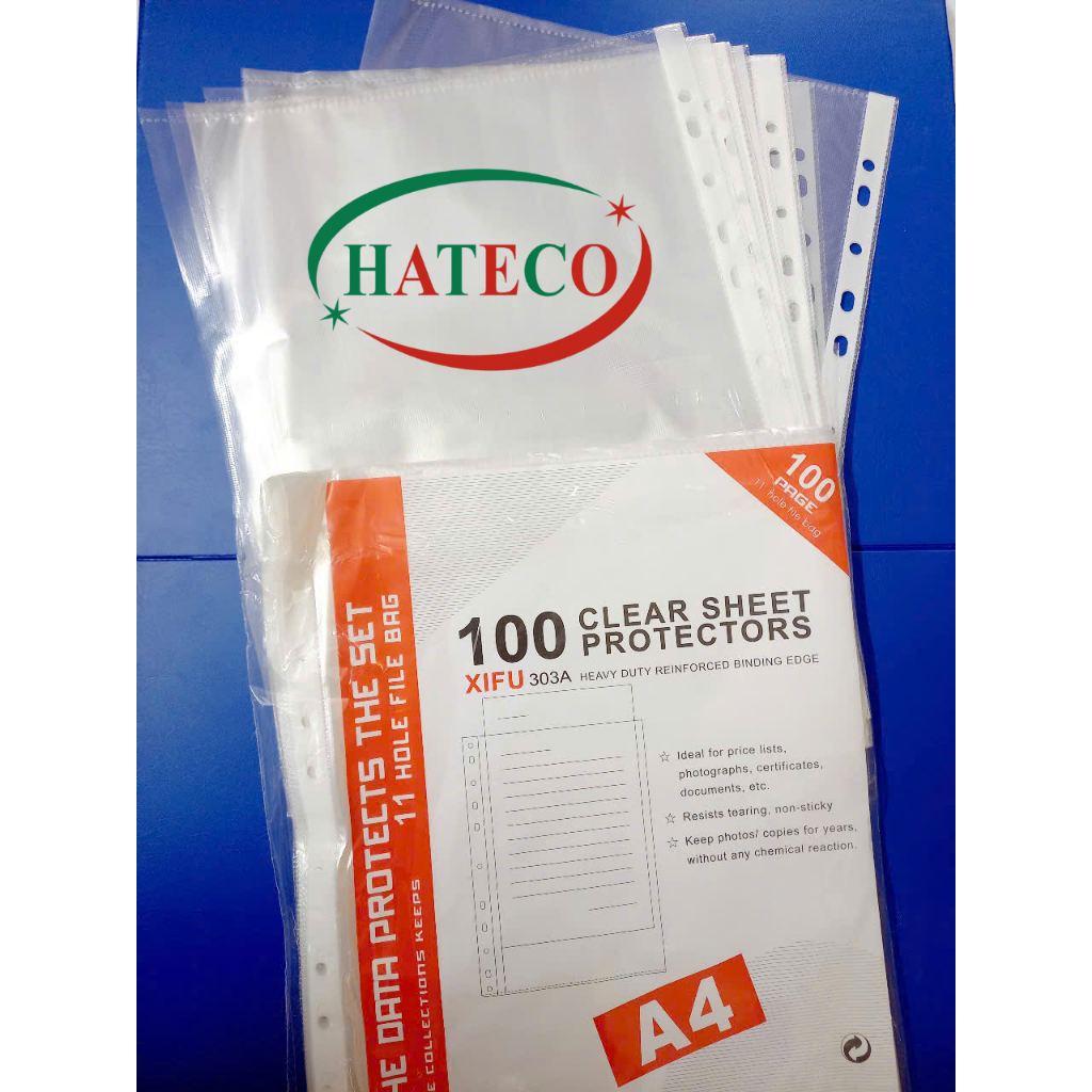 Sơ mi lỗ A4 Xifu đỏ 300g - túi đục - bìa - File 11 (100 chiếc) | Shopee ...