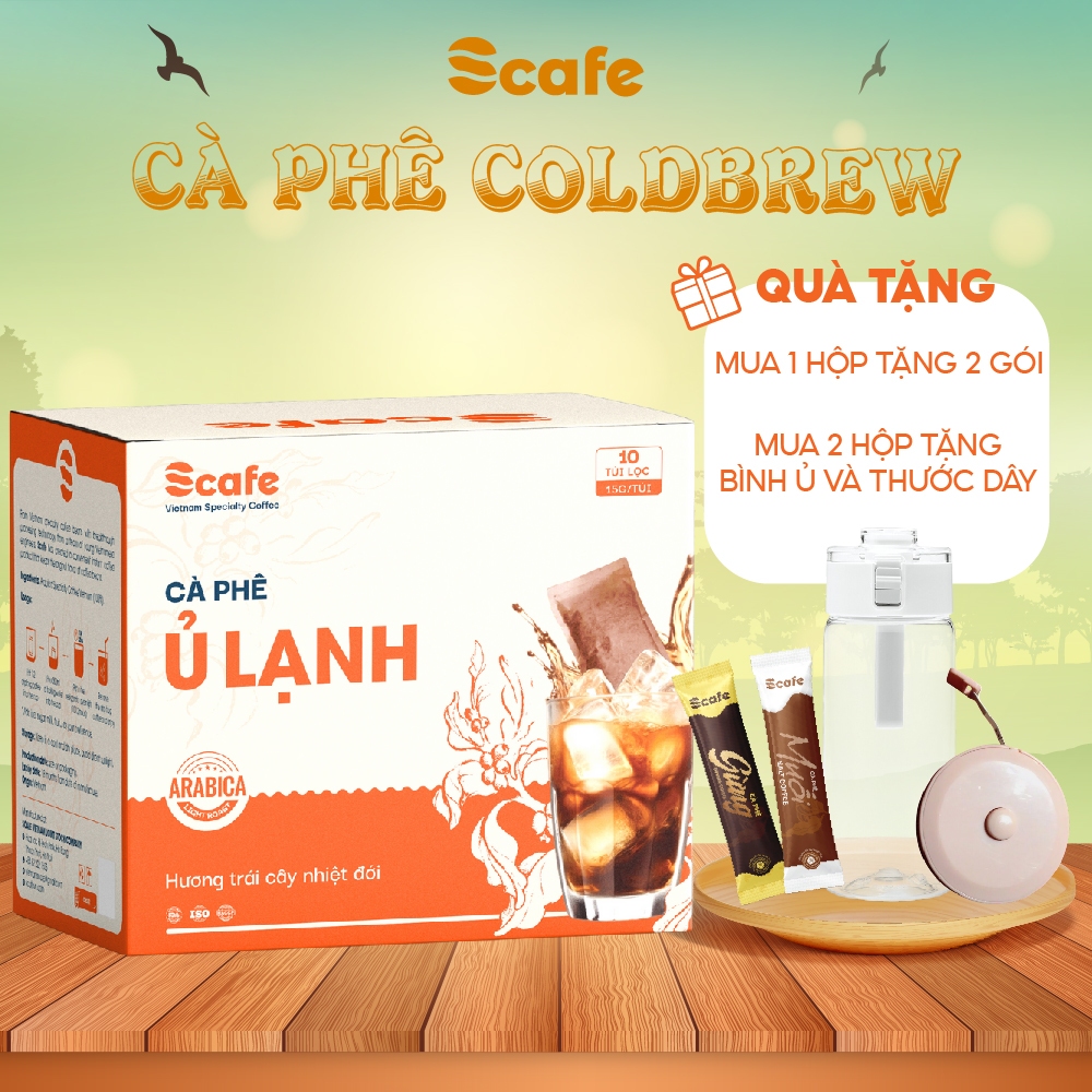 Cà phê Cold Brew Scafe 100% Hạt ARABICA Hộp 10 Túi/20g | Shopee Việt Nam