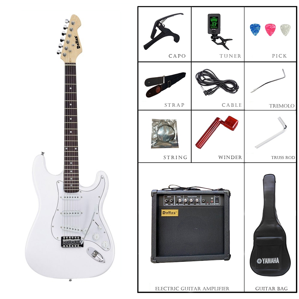Combo Đàn Guitar Điện Dallas DLS1 Stratocaster SSS Dallas DL15A | Shopee Việt Nam