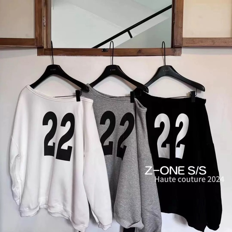 ÁO NỈ TRỄ VAI DÁNG RỘNG, ÁO TRỄ VAI |by Doris | Shopee Việt Nam