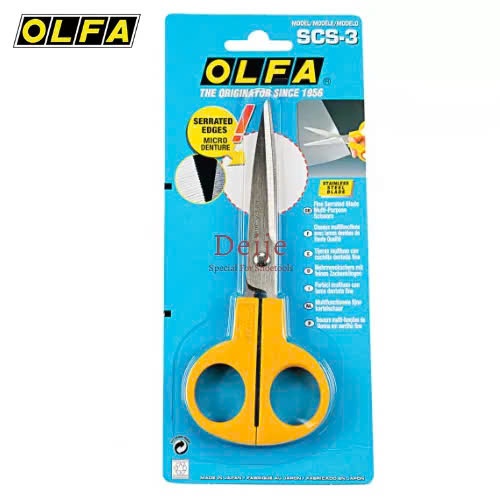 Kéo cắt đa năng Nhật OLFA SCS-3 (thép không gỉ, lưỡi răng cưa) | Shopee Việt Nam