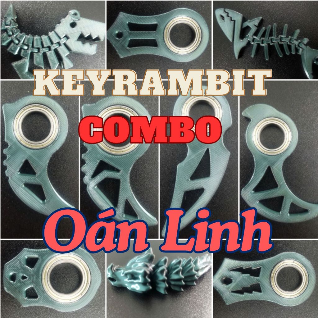 [Đặc biệt] Combo móc khóa keyrambit và phụ kiện Oán Linh - Móc khóa ...