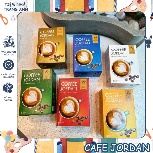 Cafe hòa tan 3 in 1 JORDAN ( 8 gói x 20g ) đủ màu làm giỏ quà Tết 2025 ...