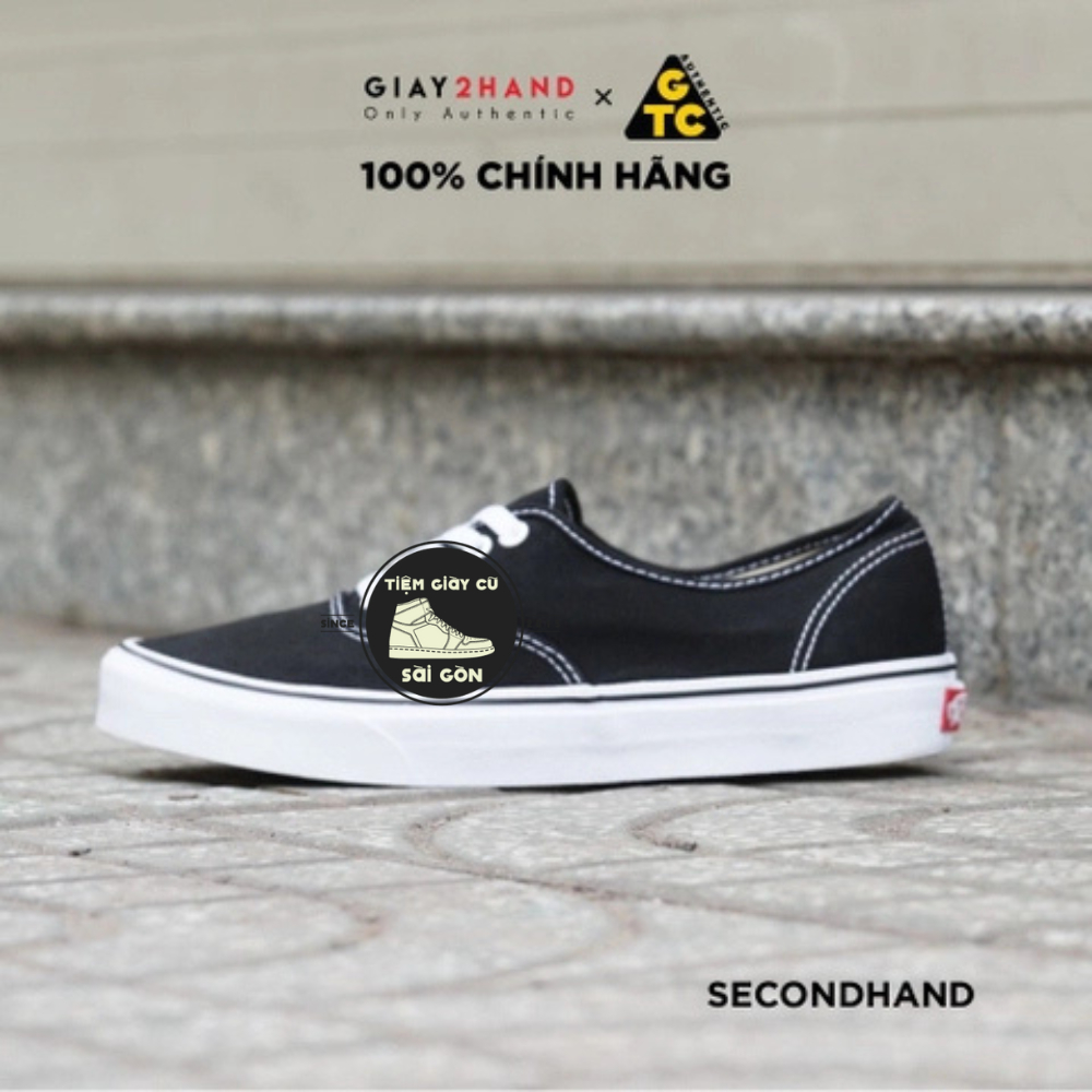 [2hand] Giày Thể Thao VANS CLASSIC BLACK / WHITE 721356 CŨ CHÍNH HÃNG ...