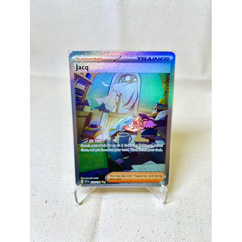 Thẻ Pokemon tcg Jacq 250/198 Holo Full Art NM (cấn góc trên bên trái ...