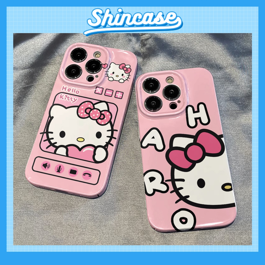 Ốp Lưng iPhone in Full Viền Bóng Haro Kitty Cute, Chống Sốc, Bảo Vệ ...