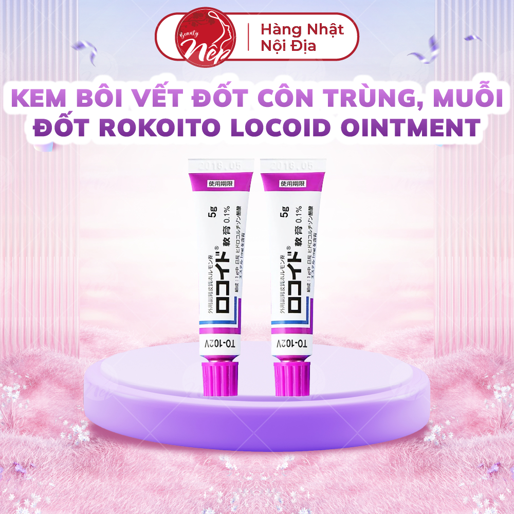 Kem bôi vết đốt côn trùng, muỗi đốt Rokoito Locoid Ointment Nhật Bản 5g ...