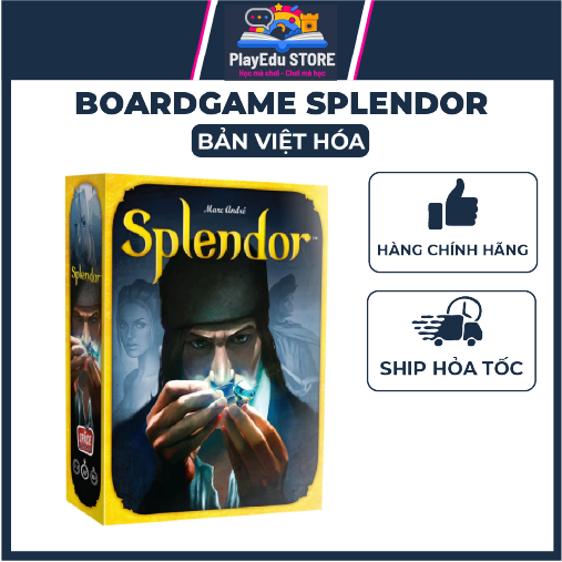 Bài Board Game Splendor Chip giấy Cứng việt hóa 100% Độc Đáo | Shopee ...