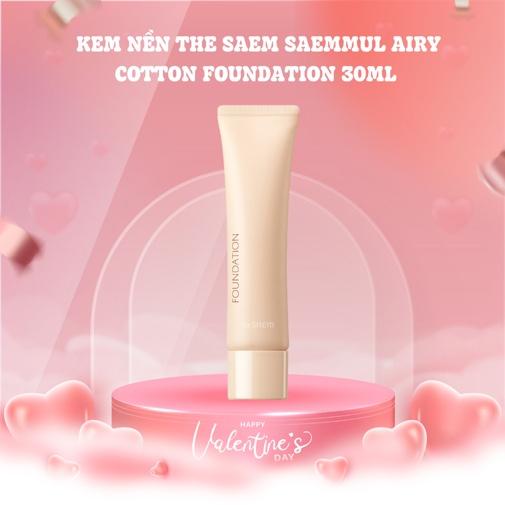 Kem nền The SAEM Saemmul Airy Cotton Foundation - Che khuyết điểm mỏng ...