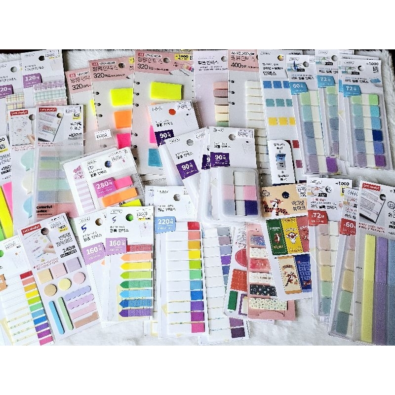 [SẴN] INDEX STICKERS ĐÁNH DẤU TRANG DAISO HÀN QUỐC | Shopee Việt Nam