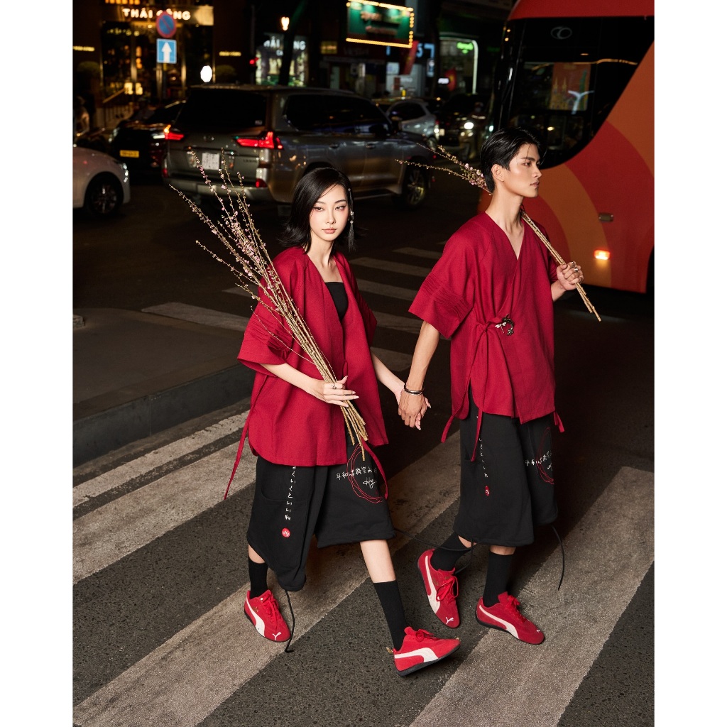 HYMAISON LOOKBOOK T01 | Kimono Xếp Ly Cá Koi x Yaiki V3 Pants | Shopee ...