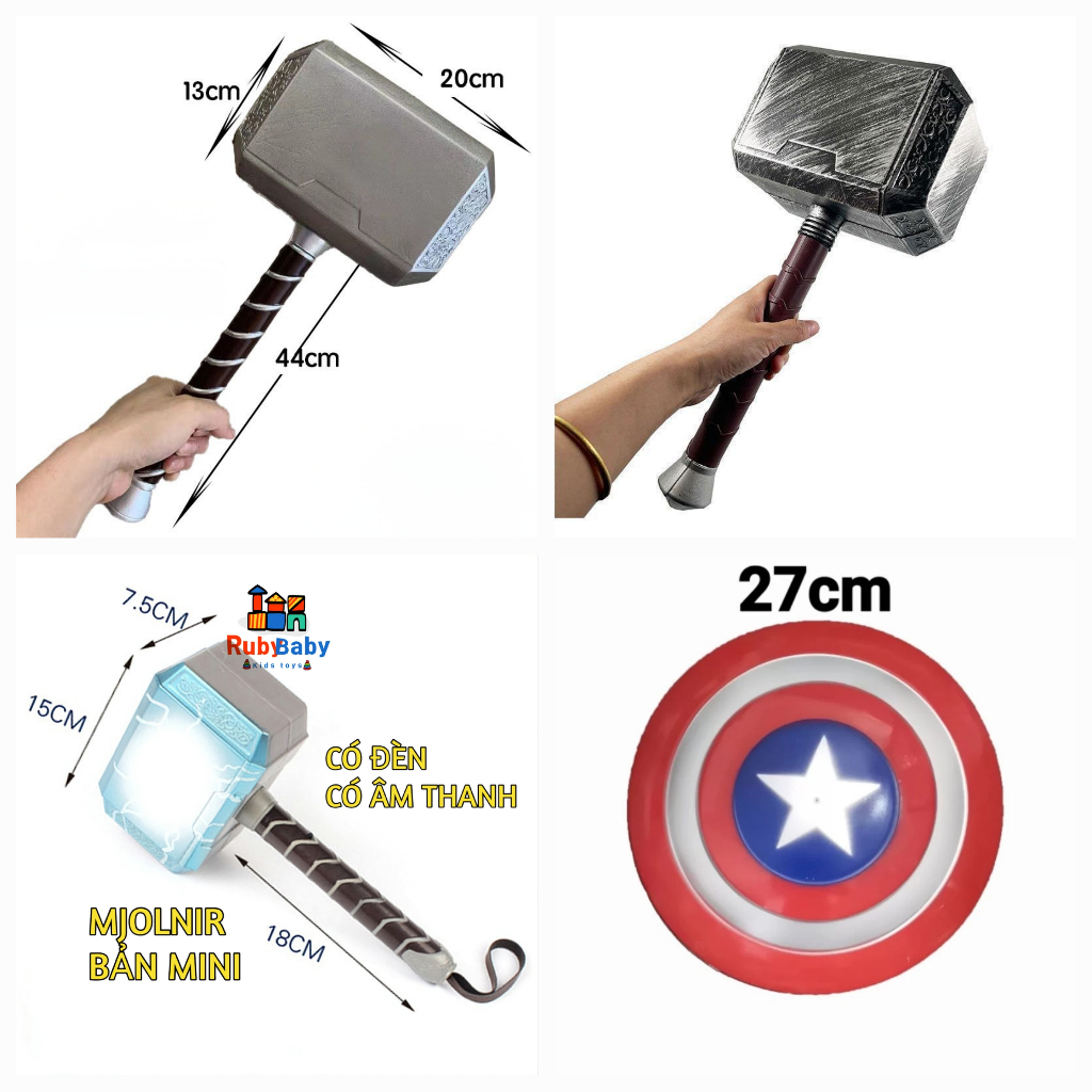 Búa thor đồ chơi, Mặt nạ hóa trang Thanos, Khiên Captain America, đồ ...