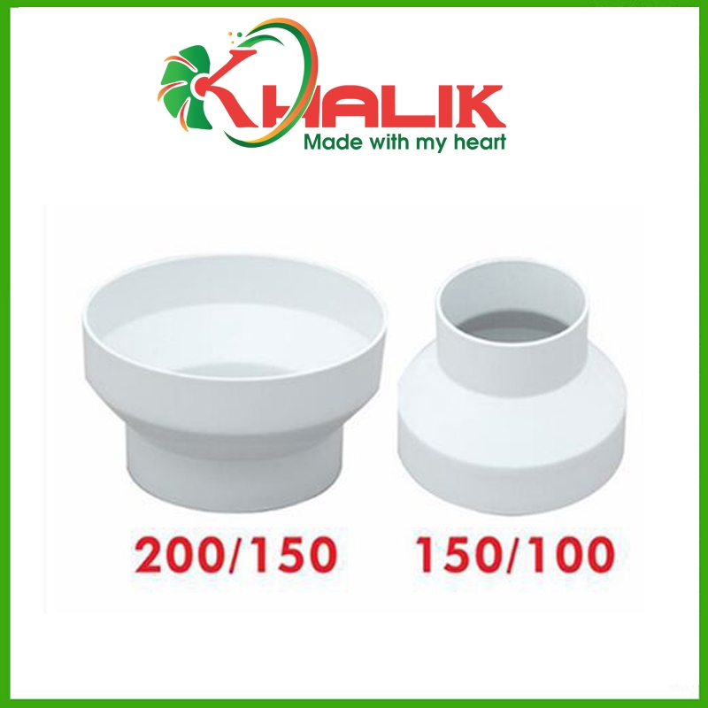 Bộ Côn Thu Ngoại Cỡ PVC KHALIK 200-150 / 150-100 – Kết Nối Ống Gió ...