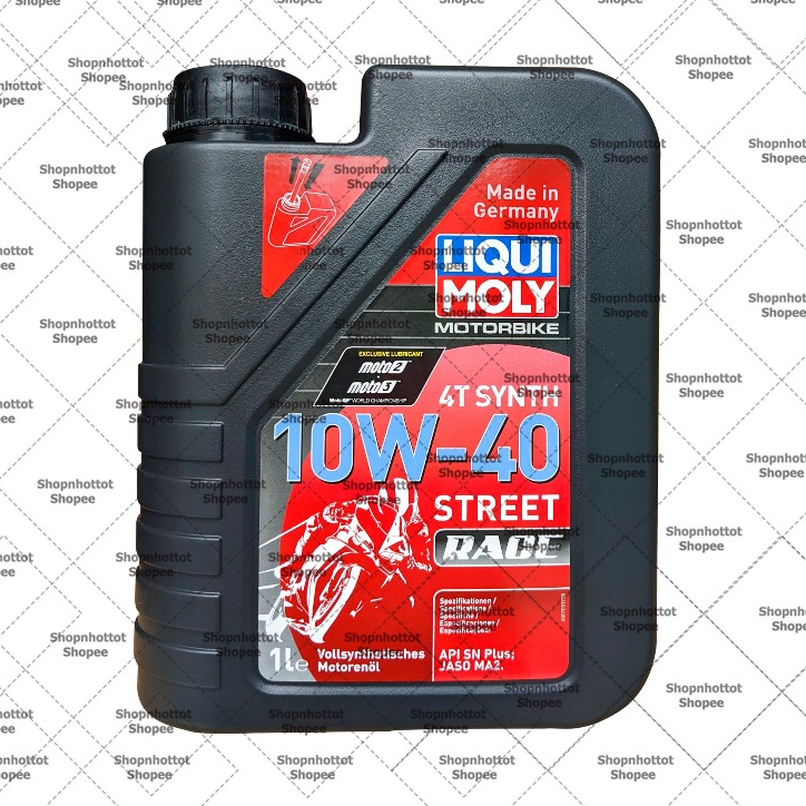 Dầu nhớt tổng hợp toàn phần xe số Liqui Moly Street Race 10w40 1000ml ( 1L ) | Shopee Việt Nam