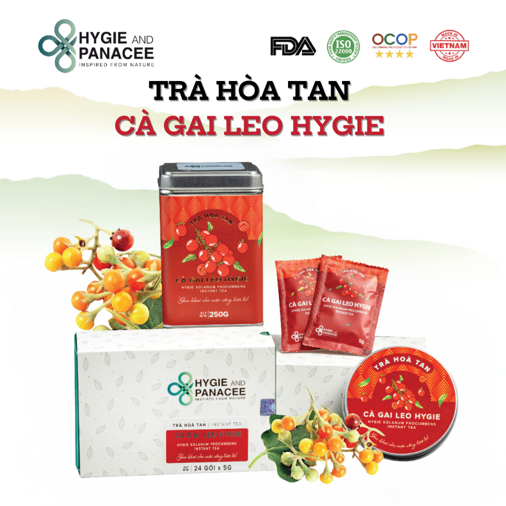 Trà Cà Gai Leo HYGIE hoà tan uống liền giải độc giải rượu trà thảo dược ...