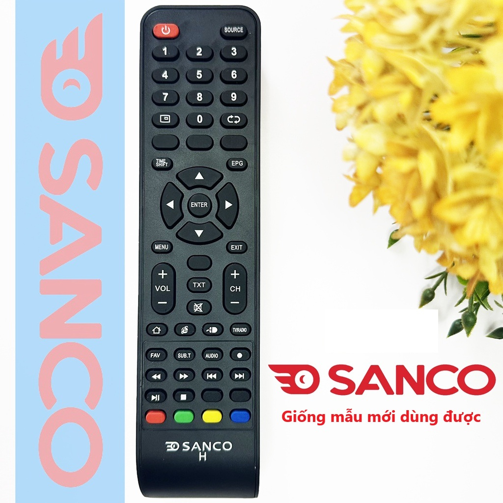 Sanco (Tặng PIN - Giống mẫu mới dùng được) Remote điều khiển Tivi ...