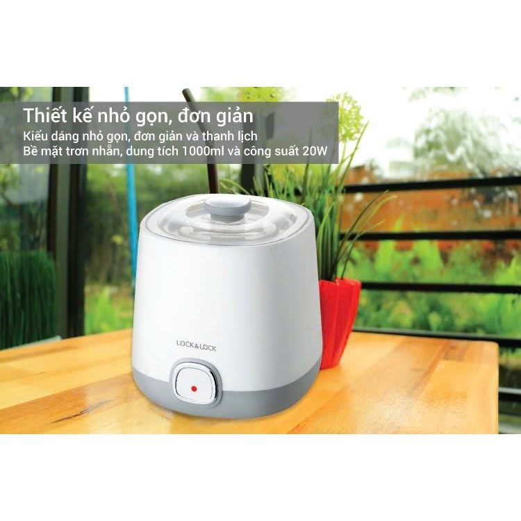 Máy Làm Sữa Chua Lock&Lock EJY110SLV Hàng khuyến mại nên cứ auto giá vô ...