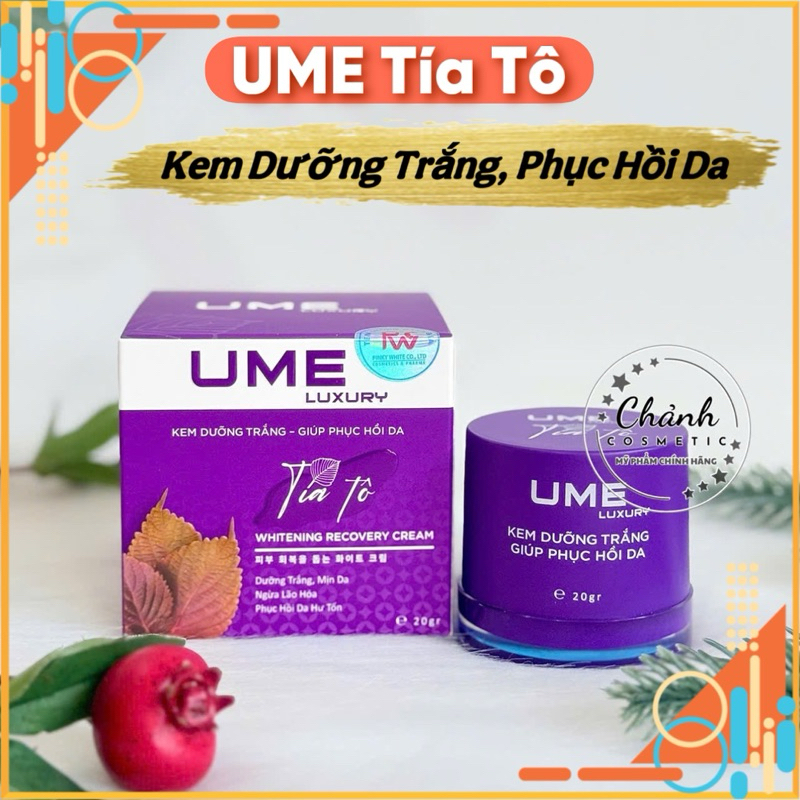Kem Dưỡng Trắng Tía Tô UME Luxury Giúp Da Trắng Sáng, Giữ Ẩm, Chậm Lão ...