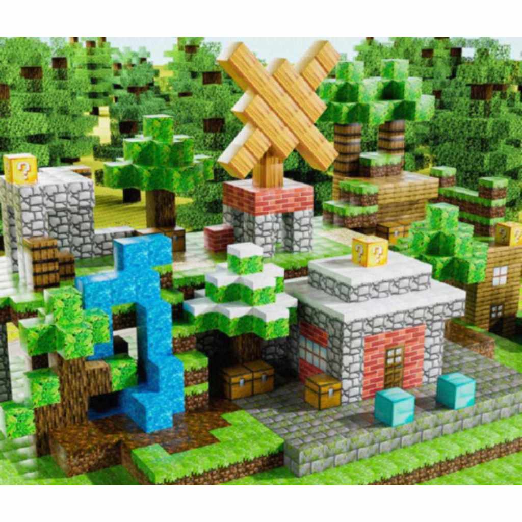 Khối Nam Châm Minecraft DIY- Tặng Nhân Vật, Đồ Chơi Lắp Ghép Mô Hình ...