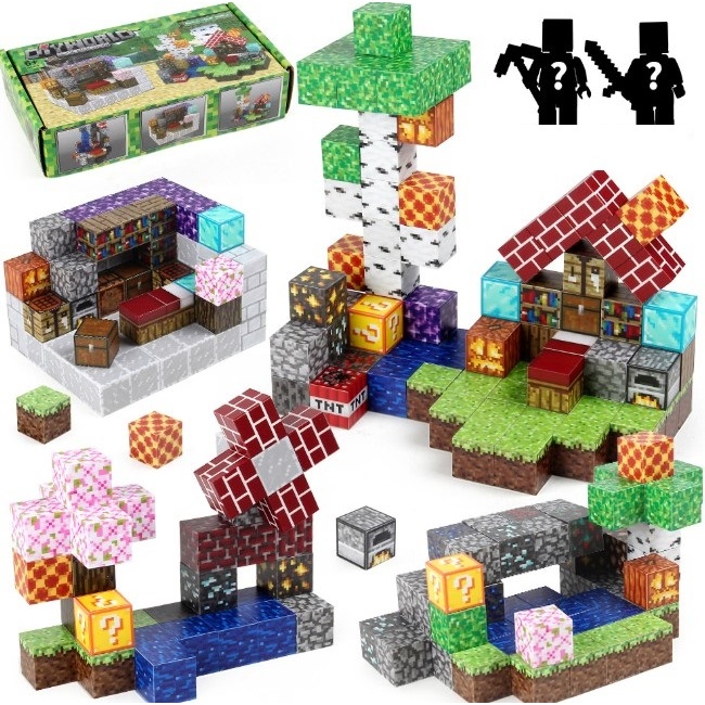 Khối Nam Châm Minecraft Khối Xây Dựng Mô Hình Giáo Dục Cho Trẻ Em ...