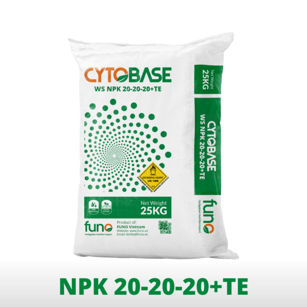 CYTOBASE NPK 20-20-20+TE Hòa Tan Nhanh - Hấp Thụ Ngay - To Trái - Nặng Ký | Shopee Việt Nam