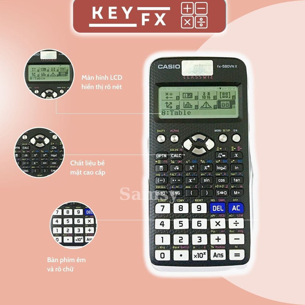 Máy Tính Casio Cầm Tay Fx580 VNX Chuyển Đổi Tiếng Việt, Máy tính casio ...