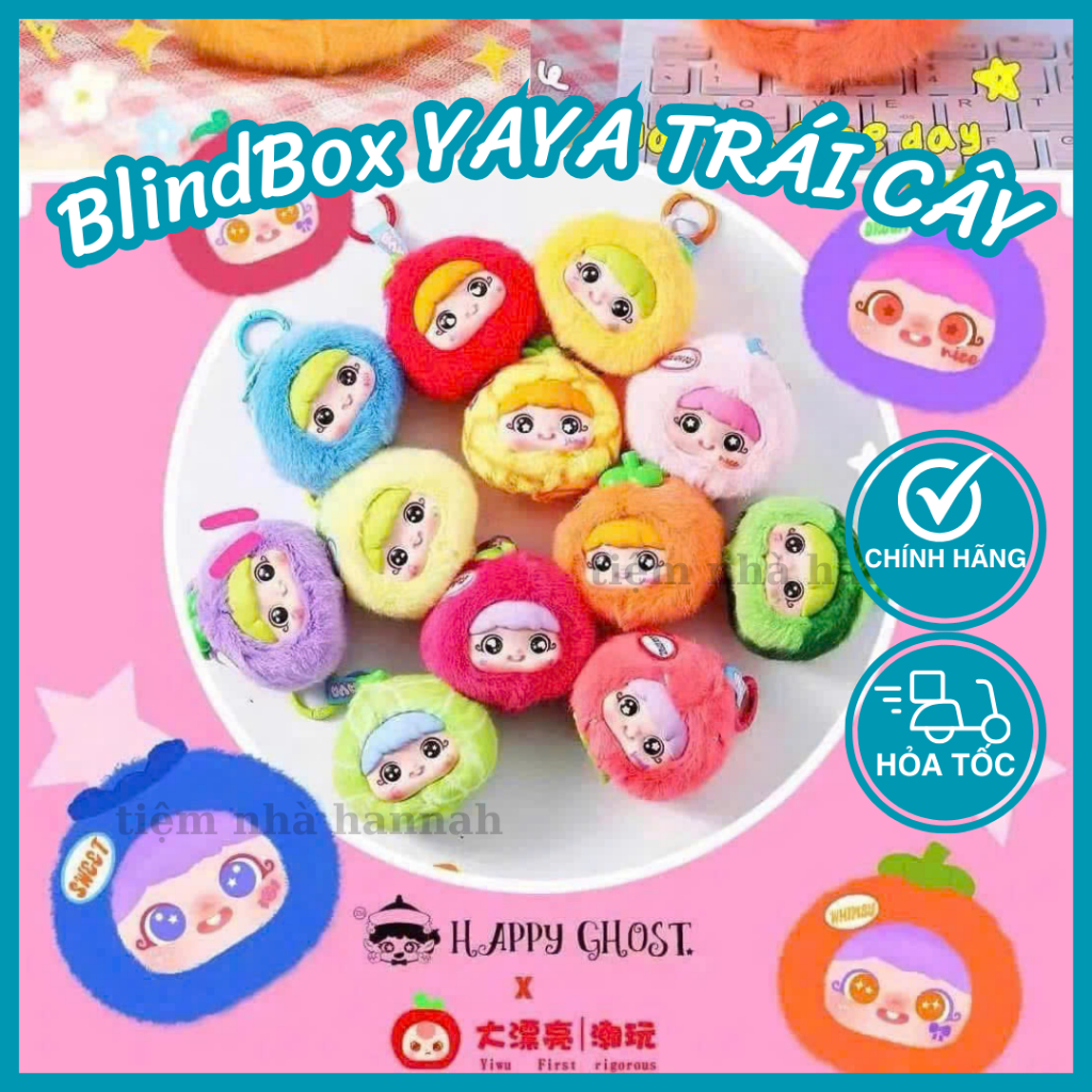 BlindBox Móc Khóa YaYa TRÁI CÂY Chính Hãng, Hộp Mù Ya ya Fun Fruit Thú ...