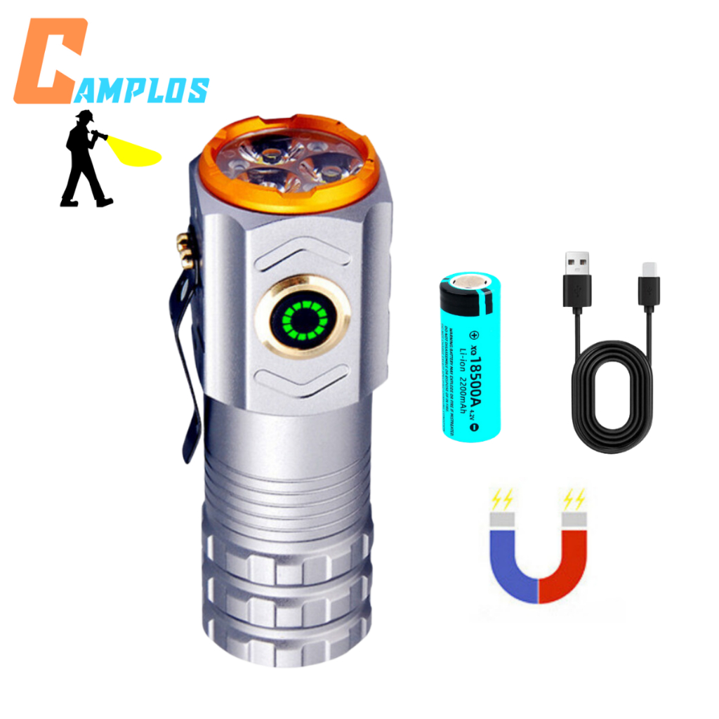 Đèn pin mini siêu sáng 3000 lumen đèn bin mini cầm tay 3 bóng P35 ánh ...