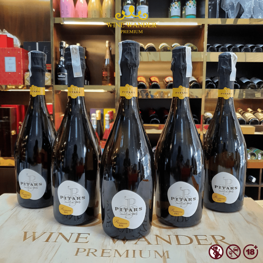 Rượu Vang Sủi Sparkling Wine Rượu Vang Ý Pitars Prosecco Extra Dry DOC ...