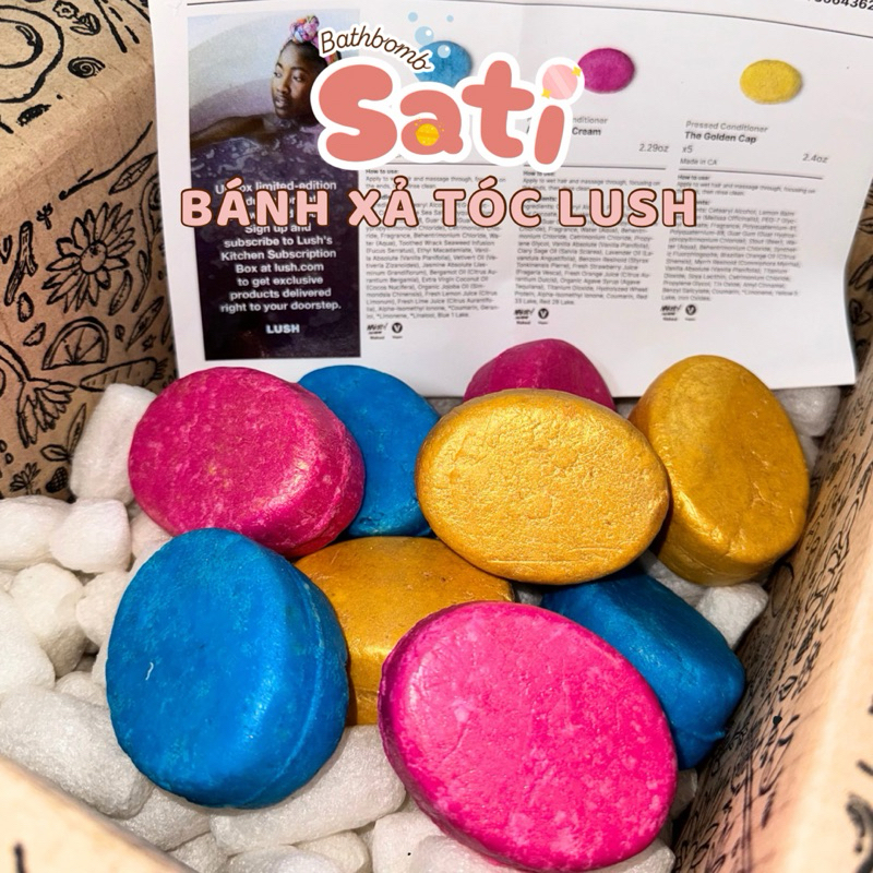[Date Mới] Bánh Dầu Xả LUSH nhiều mùi-Conditioner Bar | Shopee Việt Nam