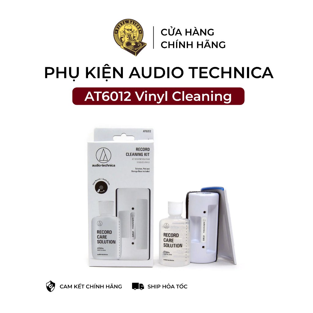 Bộ vệ sinh đĩa than Audio Technica AT6012 vinyl cleaning kit | Shopee ...