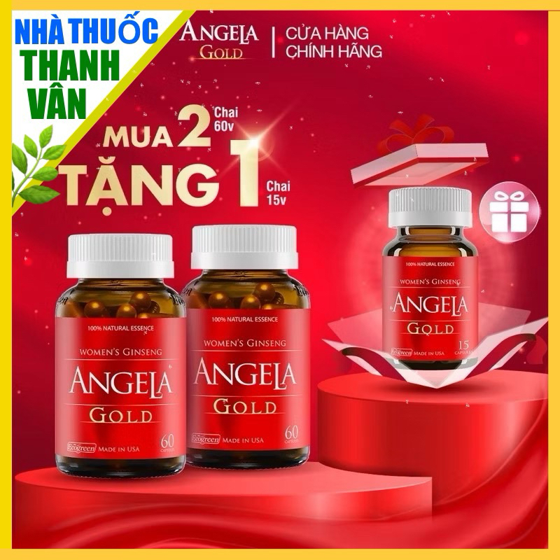 [Chính Hãng] Viên Uống Sâm Angela Gold - Hộp 60 Viên - Có Tem Tích Điểm ...