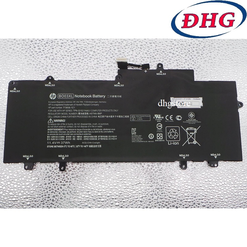 Pin laptop HP Chromebook 14-X 14-X000 14-P 14-Z BO03XL HSTNN-IB6P 32Wh ...
