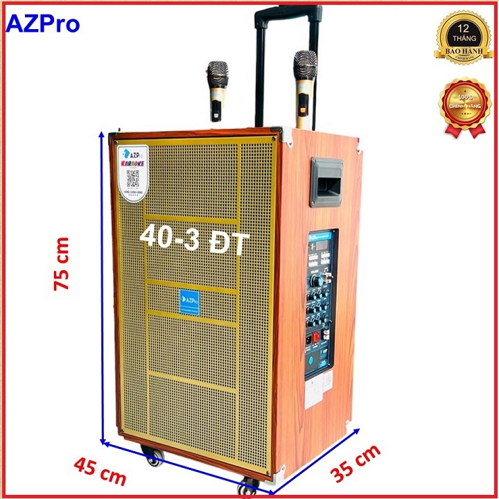 Loa kéo Bluetooth chính hãng AZPRO,AZ-16-A Pro bass 40-3 đường tiếng ...