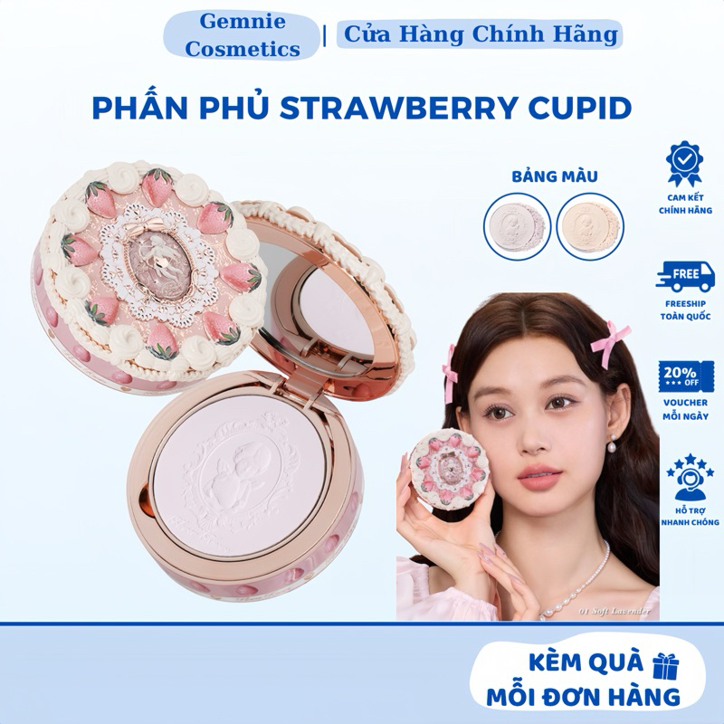 【SẴN - HOẢ TỐC 】Phấn Phủ FLOWER KNOWS Strawberry Cupid | Shopee Việt Nam