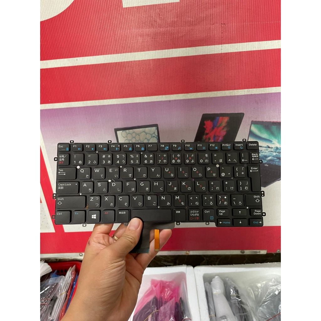 Bàn phím tiếng Nhật DELL Latitude 13 7000 E7370, dell xps 9250 japan có ...