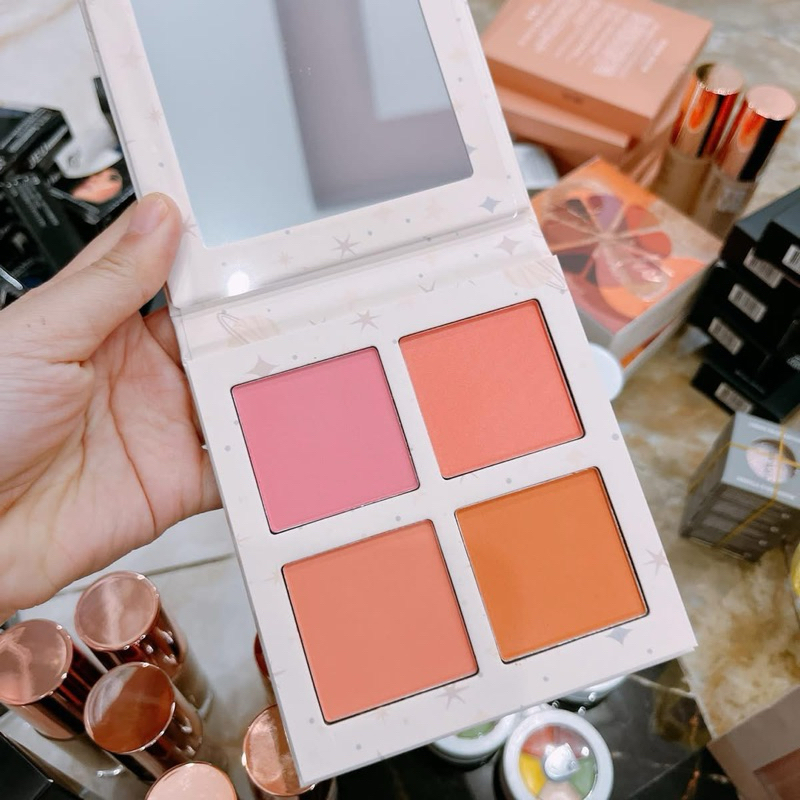 Bảng phấn má hồng MoonSlice Beauty Blushing Moon 4 ô tone hồng, cam ...