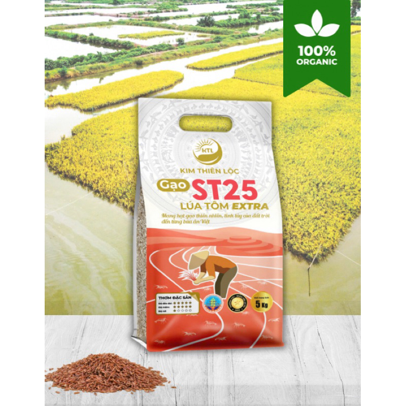 Gạo ST25 Lúa Tôm EXTRA (5kg) | Shopee Việt Nam
