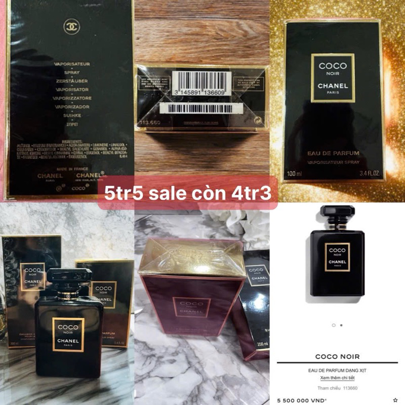 COCO NOIR CHANEL 100ml new | Shopee Việt Nam