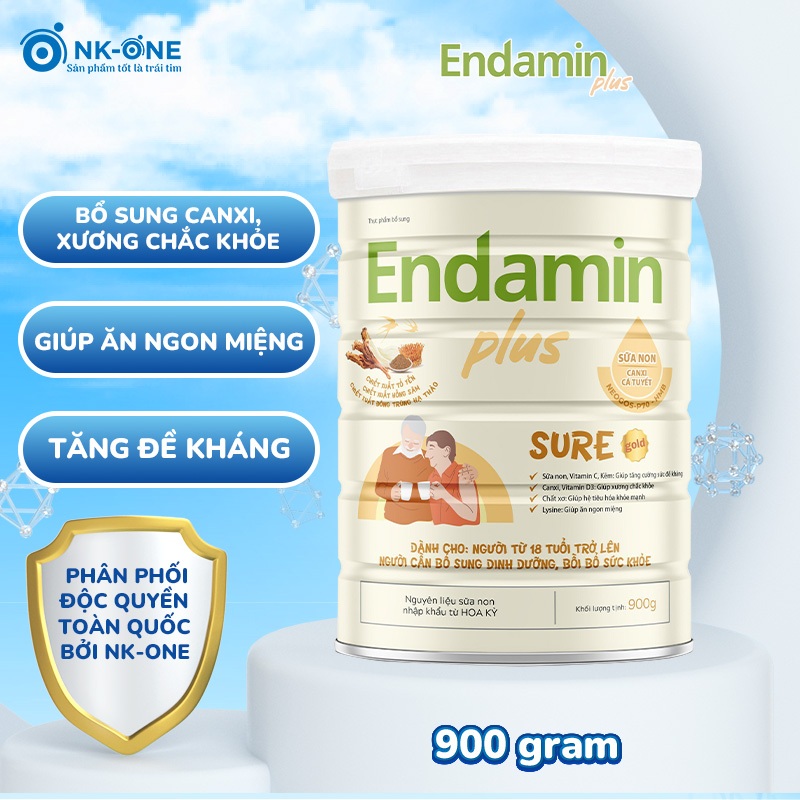 Sữa Bột ENDAMIN PLUS SURE 900gr – Dinh Dưỡng Tối Ưu Cho Người Lớn ...