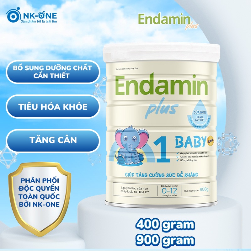 Sữa Công Thức EnDAMIN PLUS BABY 400gr, 900gr – Dinh Dưỡng Hoàn Hảo Cho ...