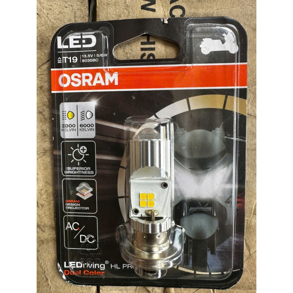BÓNG ĐÈN LED BI CẦU OSRAM CHÍNH HÃNG CÓ TEM CHỐNG GIẢ XE MÁY & XE TAY GA ( 2 CHÂN , BÓNG 3 CHÂN ...
