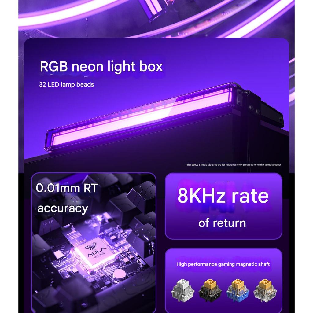 Bàn Phím Cơ Aula Hero68 HE | 8k Polling Rate | Led Slide Bar | Switch ...