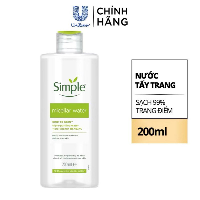 Nước Tẩy Trang Simple 200ml | Shopee Việt Nam